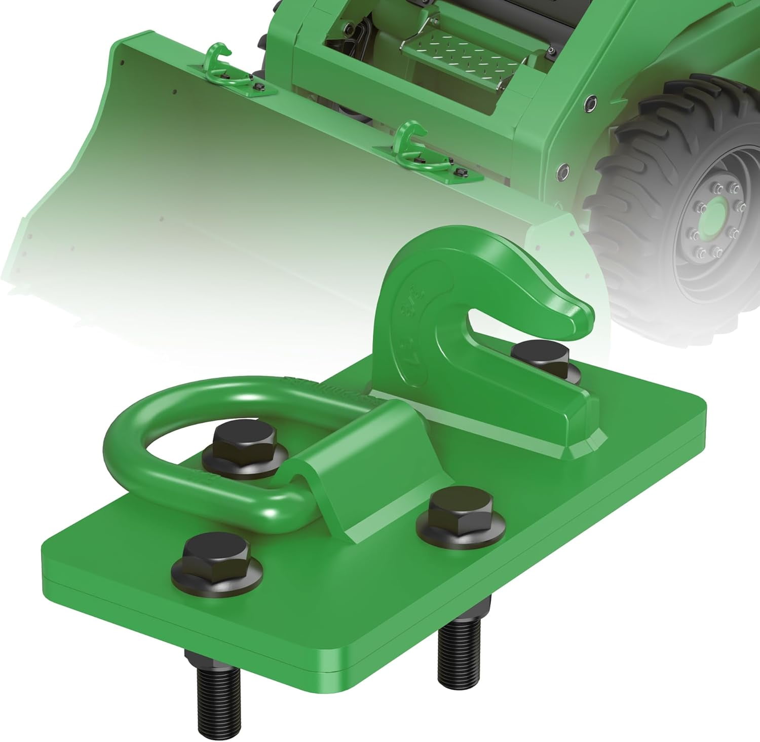 2Pack Tractor Bucket Hook with Binding Loop, Grade 70 Forged Steel Bolt ...