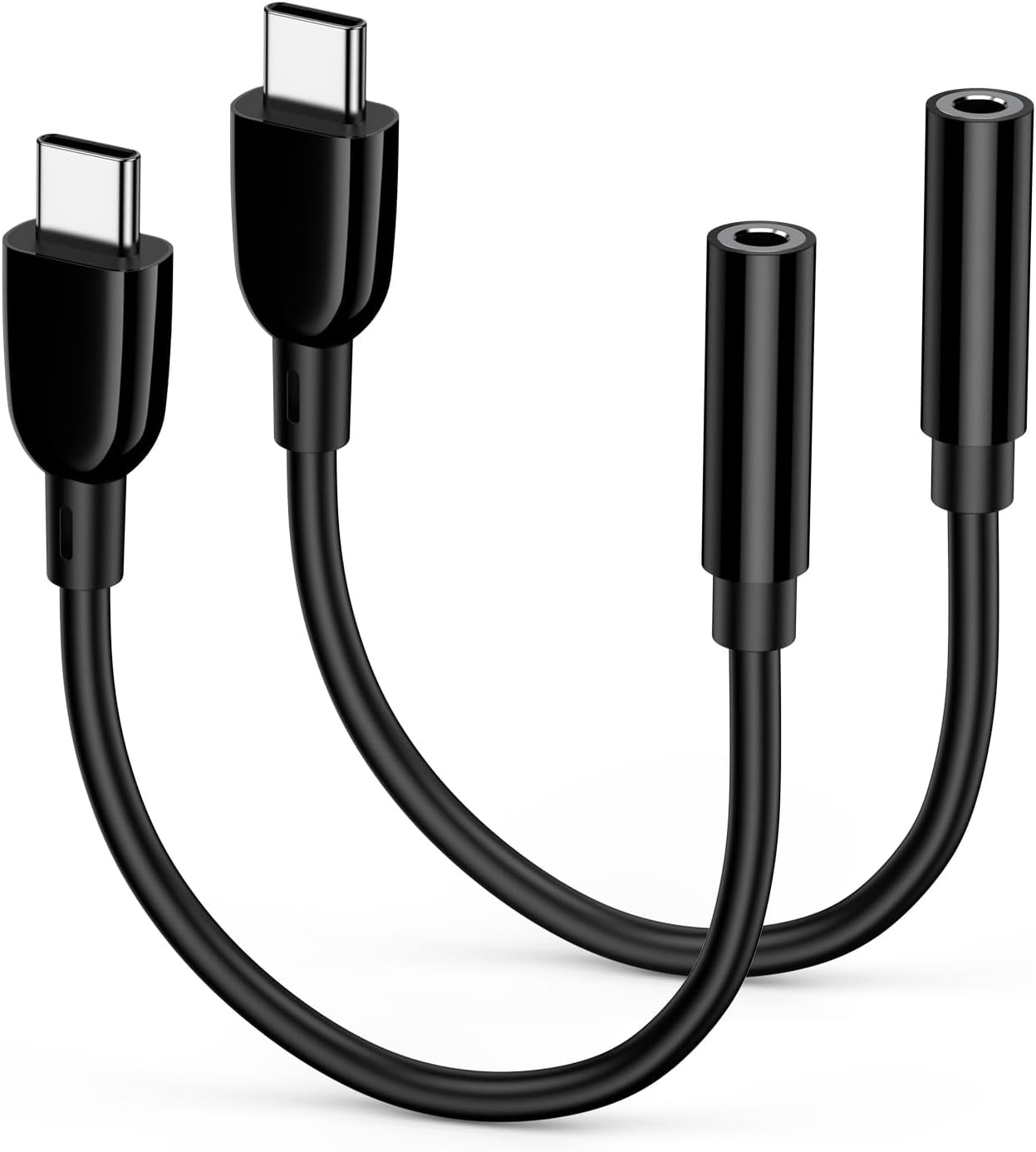 2Pack USB C to Aux Adapter,ABCPOW USB Type C to 3.5mm Headphone Jack ...