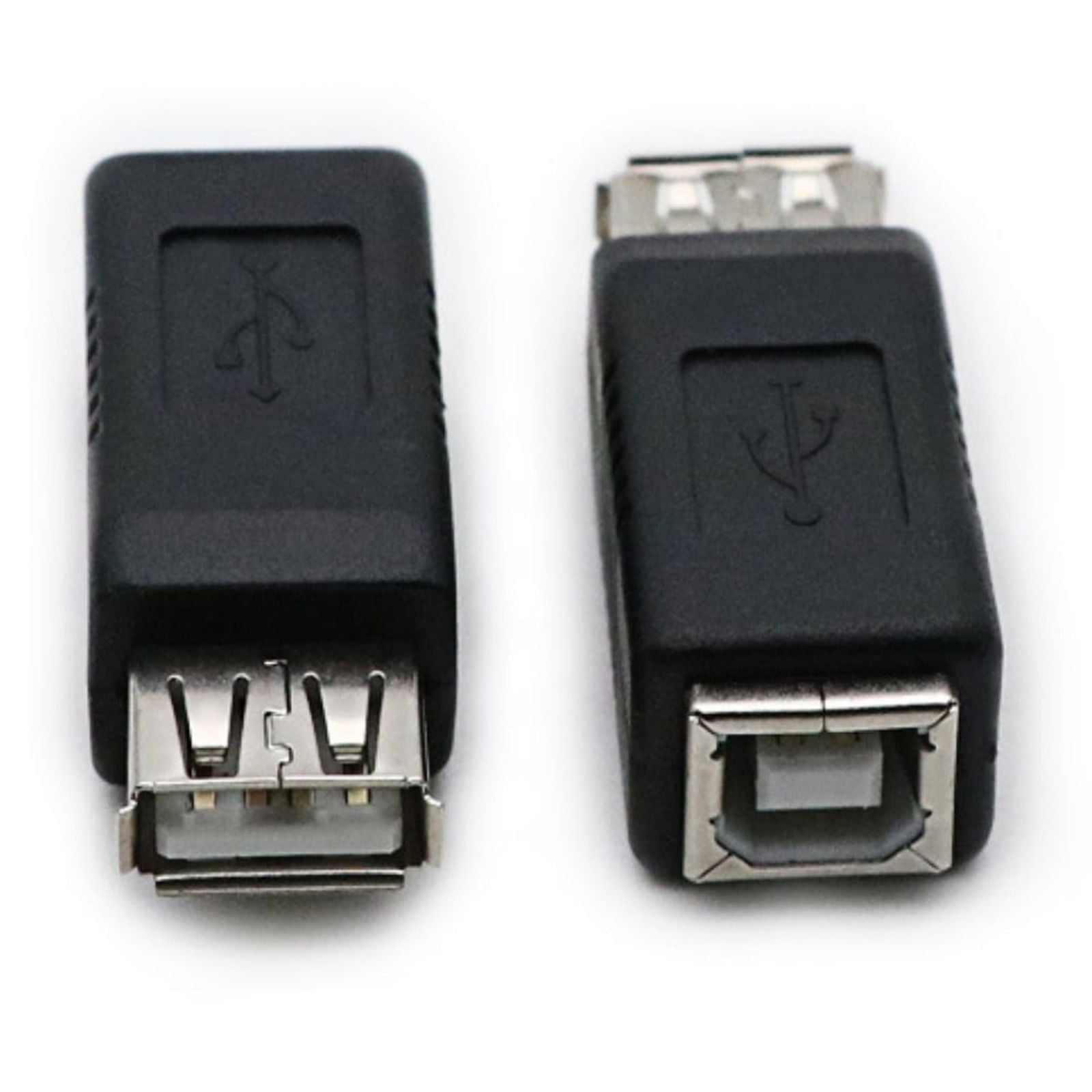 2Pack USB2.0 A Female to Type B Female Adapter USB2.0 A/B Plugs ...