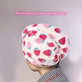 2Pack Ultra-Absorbent Strawberry Pattern Hair Drying Cap for Women-Soft ...