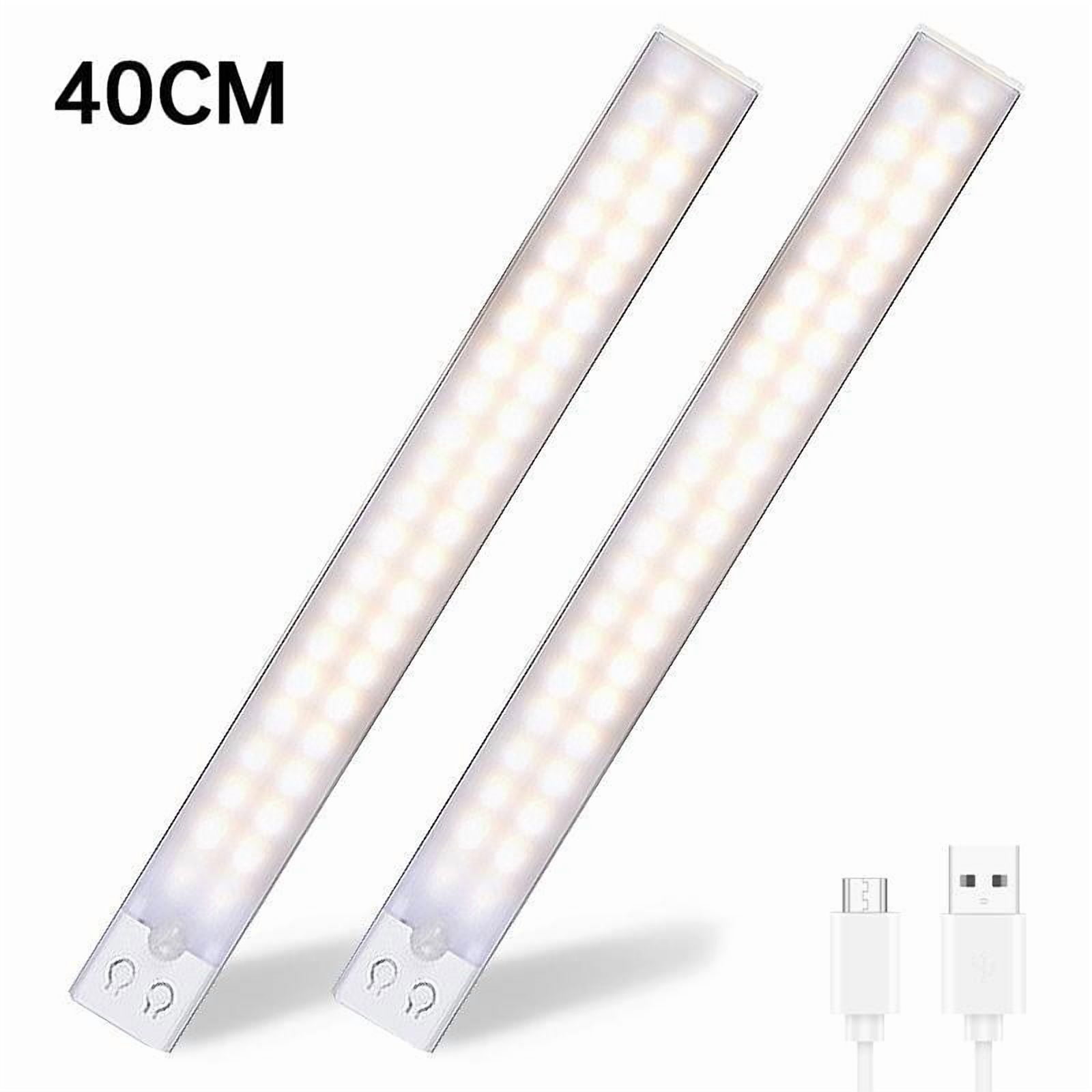 2Pack-Under Cabinet Lighting, 108LED Rechargeable Motion Sensor Cabinet ...