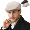 2Pack Unisex Flat Cap Newsboy Hats for Men Women, Summer Casual ...