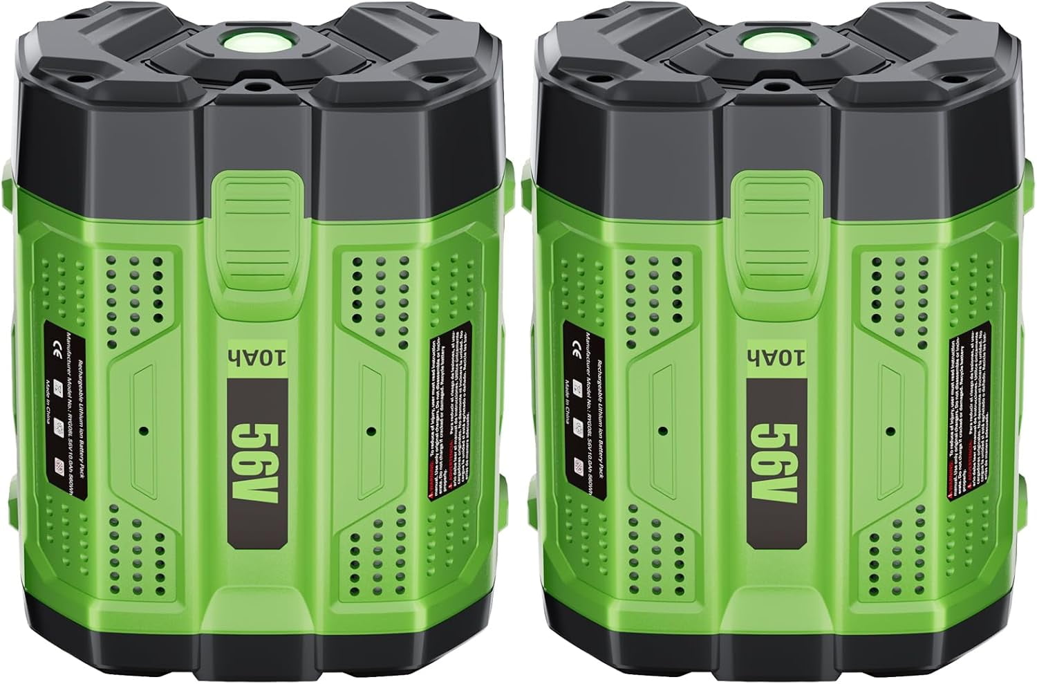 2Pack Upgraded 10.0Ah 56 Volt for EGO Battery High Capacity Replacement ...