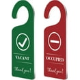 2Pack Vacant Occupied Door Hanger Sign Engraved Acrylic Door Sign ...