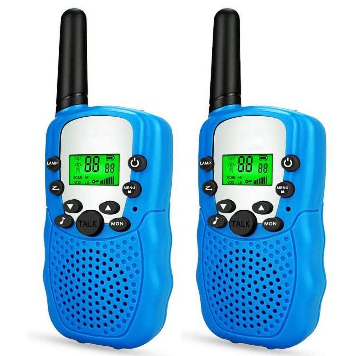 2Pack Walkie Talkies for Kid，22 Channels 2 Way Radio Toy with Backlit ...
