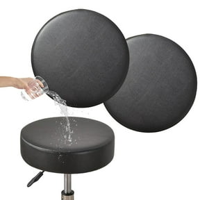 Saloniture 2-Pack Round Stool Seat Cover, 15-1/2 Inch Waterproof ...