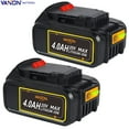 2Pack for DeWalt DCB205-2 20V 20 Volt Max XR 4.0AH Lithium Ion Battery ... 2Pack for DeWalt DCB205-2 20V 20 Volt Max XR 4.0AH Lithium Ion Battery ...