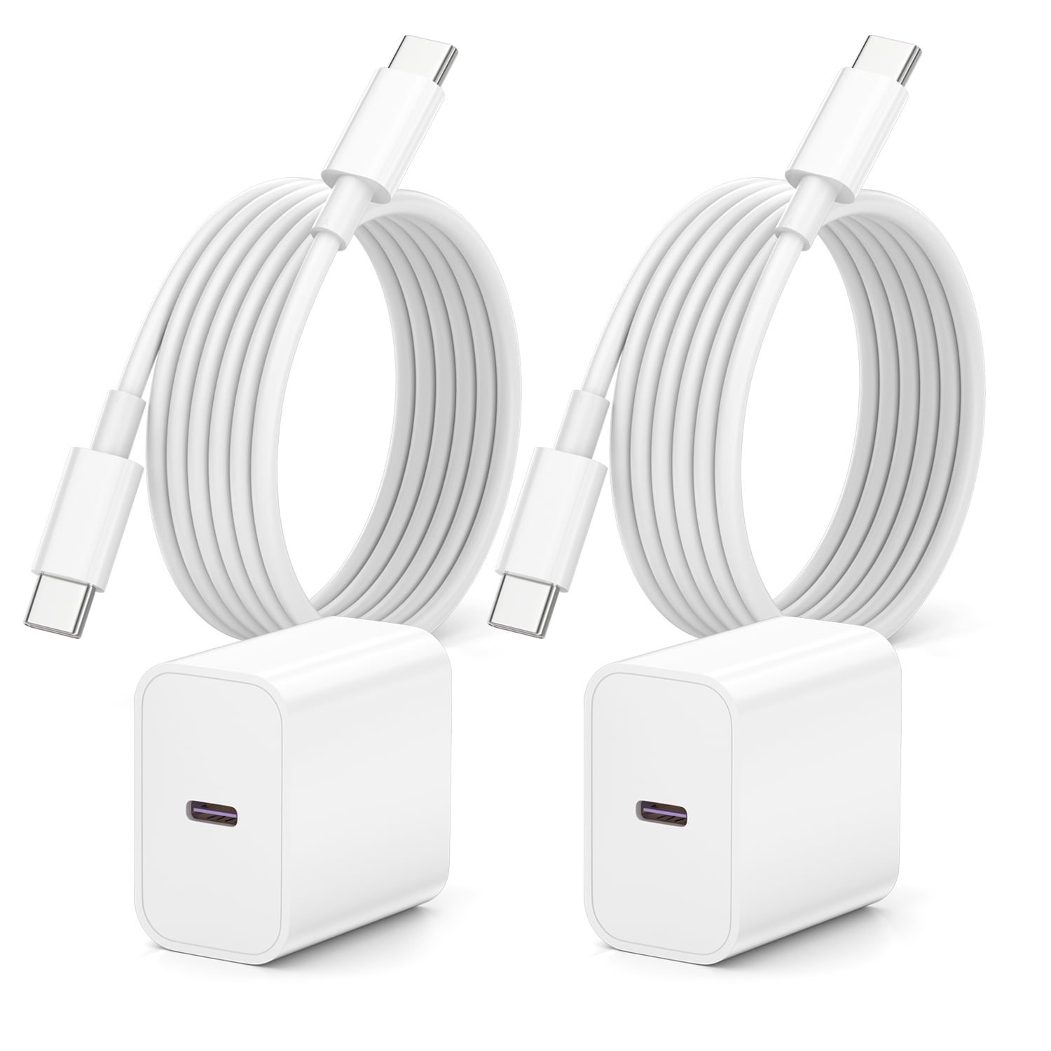 looyotul 2 Pack 20W PD USB C Charger Blocks with 6FT USB C Cables for ...