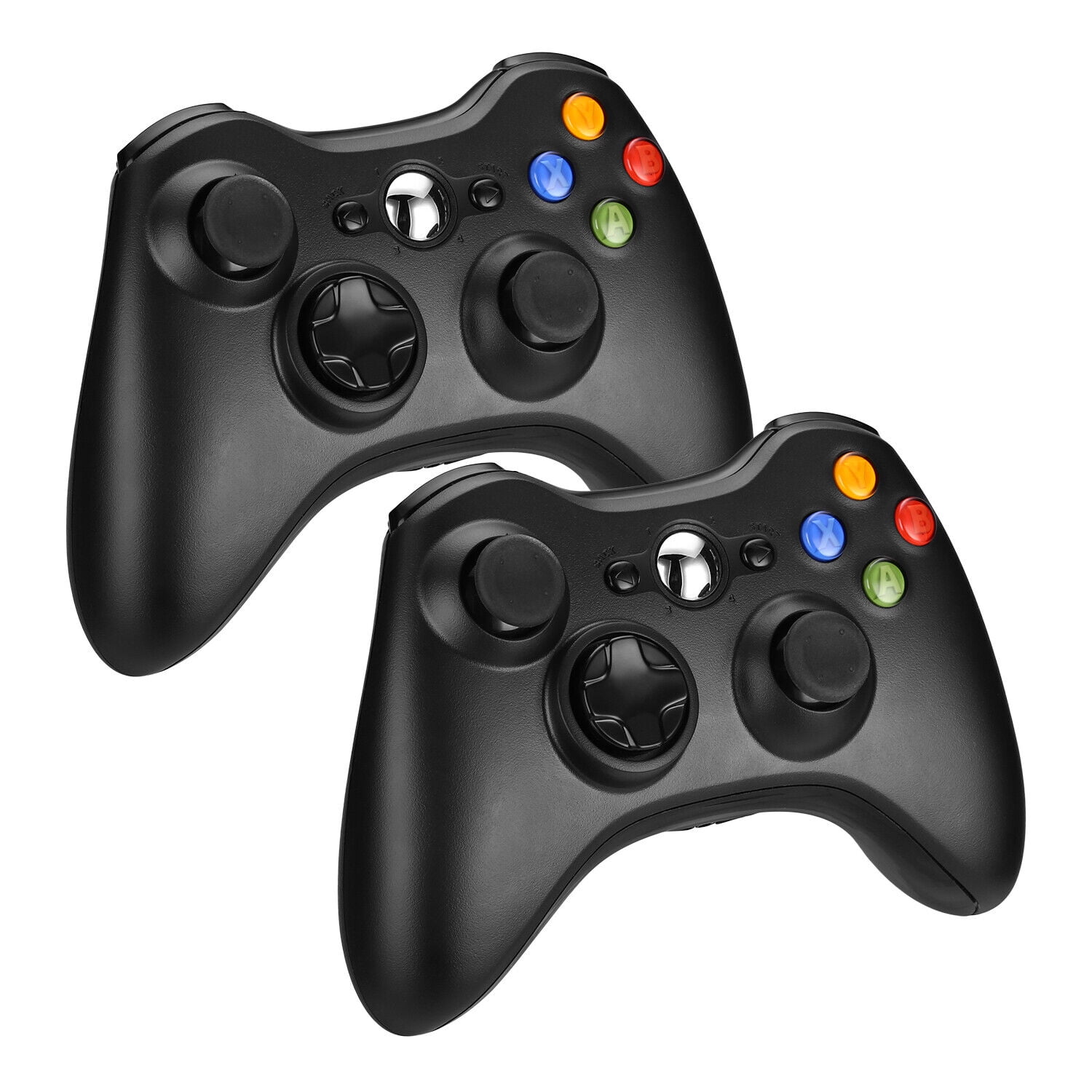 2Packs Black Wireless Game Controller Gamepad Joystick for Microsoft ...