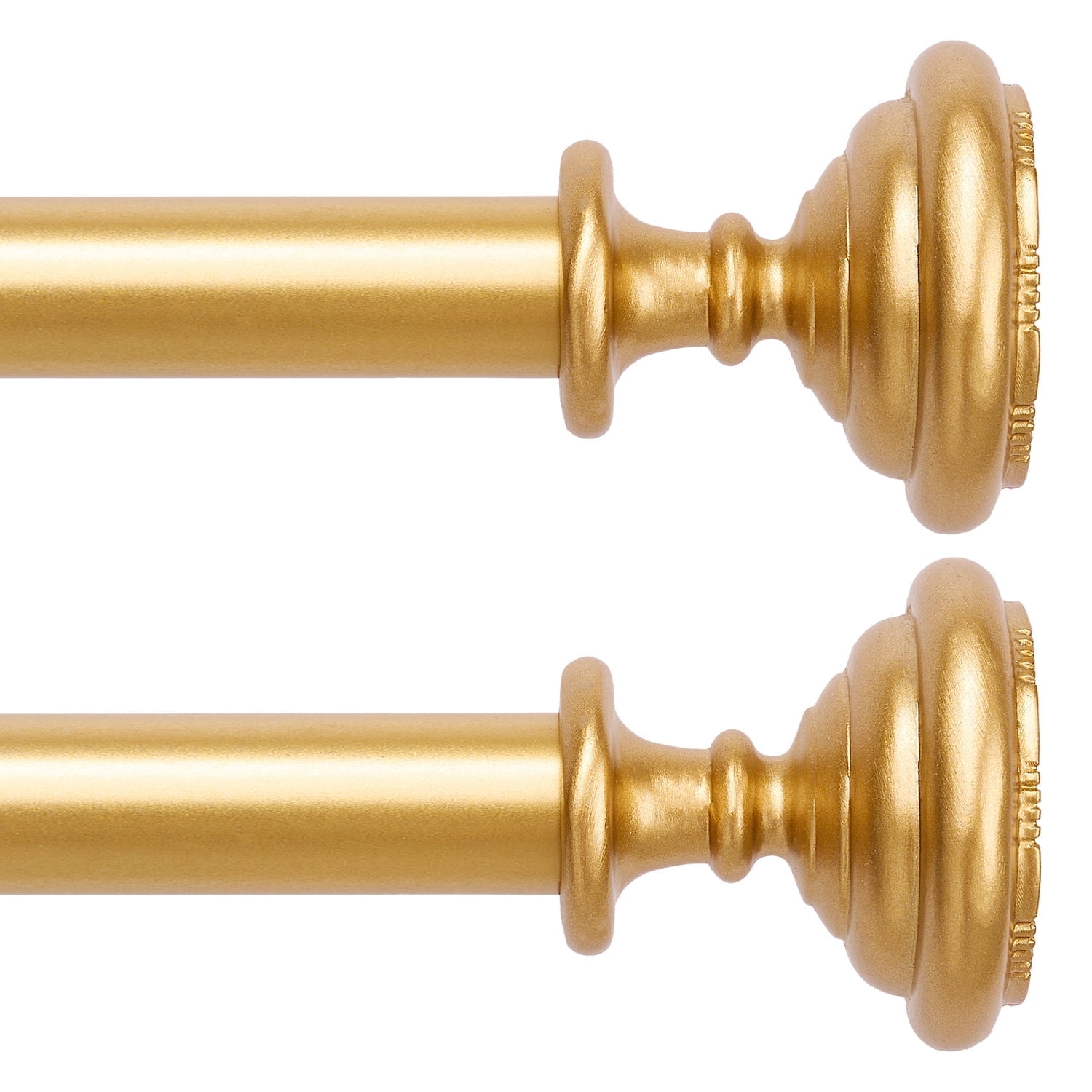 2Packs Curtain Rod 1inch Diameter Adjustable Window Drapery Rods with ...