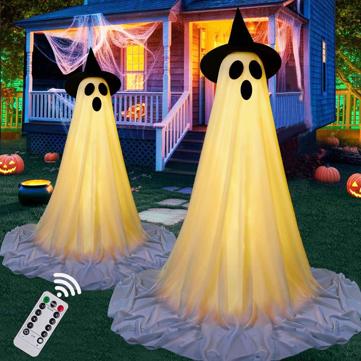 2Packs Halloween Decorations Outdoor, Cute Halloween Decorations Indoor ...