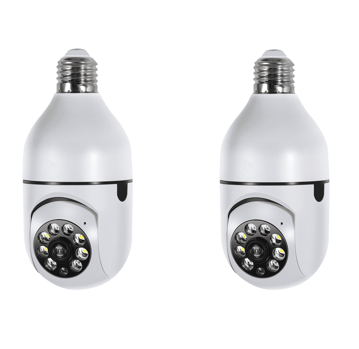2Packs Light Bulb Security Camera -2.4GHz WiFi 1080P Security Cameras ...