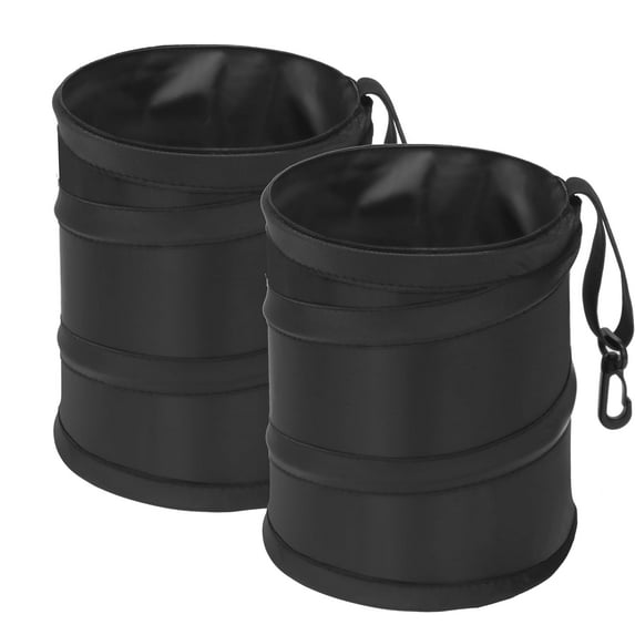 2Packs New Leakproof Car Trash Can, Mini Trash Can Pop-up Collapsible ...