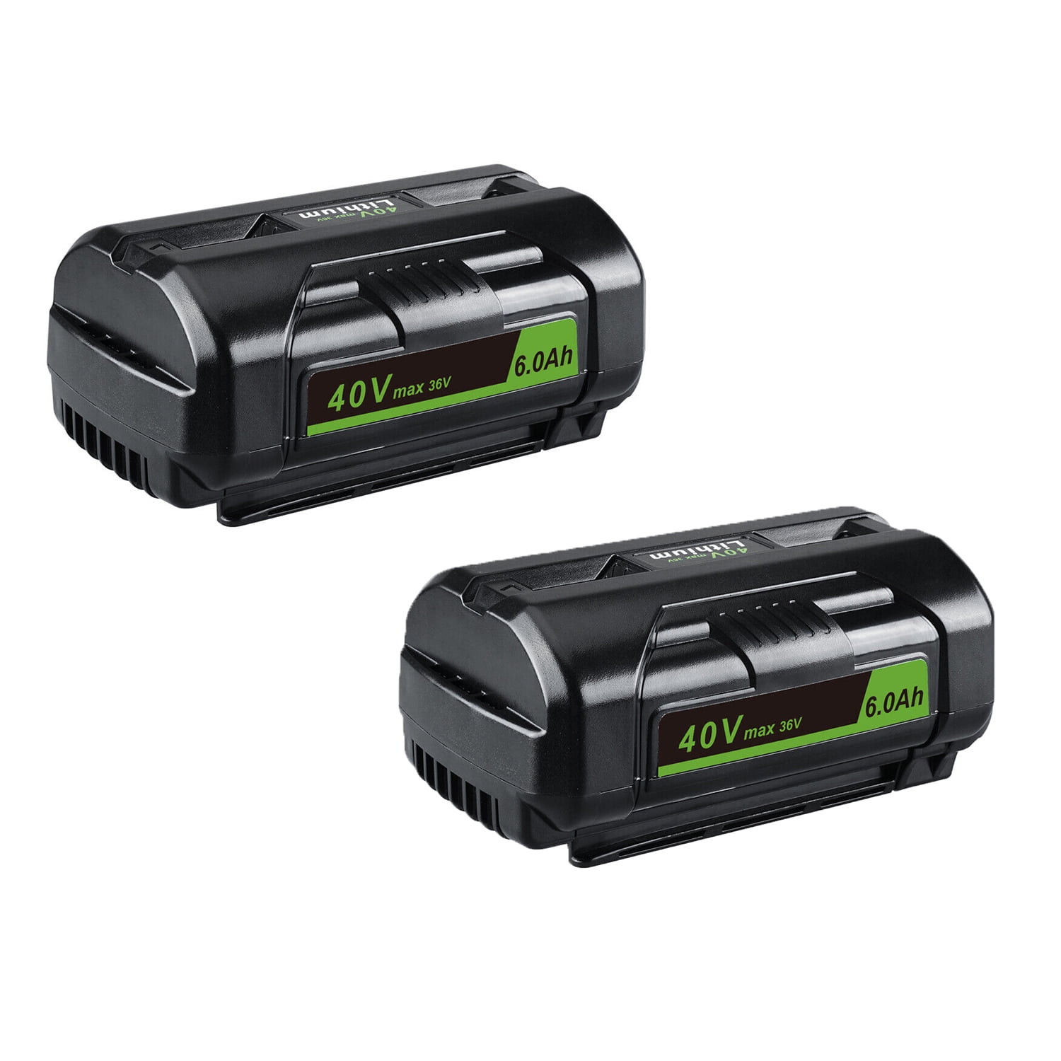 2Packs OP4040 40V 6.0Ah Lithium-ion Battery Replacement for Ryobi 40V ...