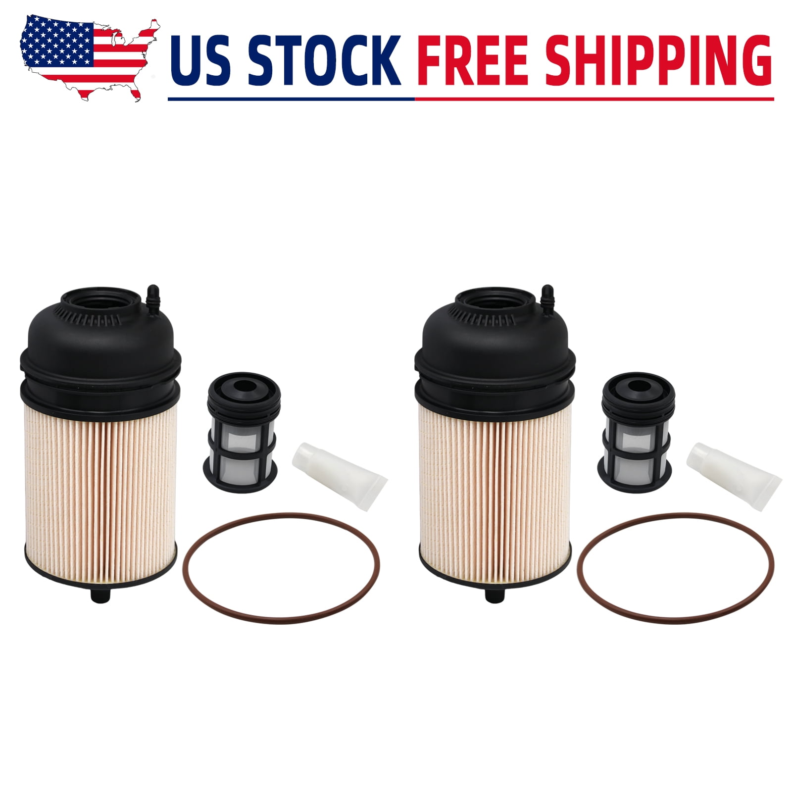 2Packs PF9908 Fuel Filter Element and Pre-screen Replacement for ...