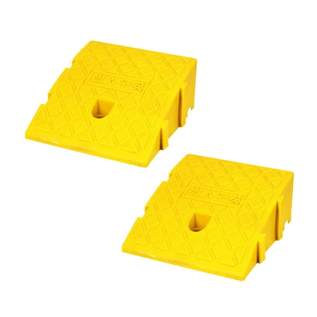 2Packs Plastic Ramp Mat Driveway Ramps, Portable Lightweight Heavy Duty ...