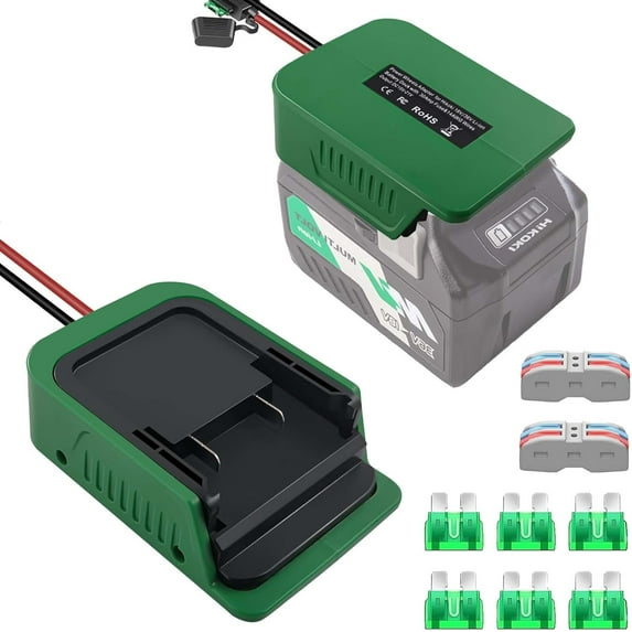 2Packs Power Wheels Adapter for Hitachi 18V for Metabo HPT 18V Battery ...