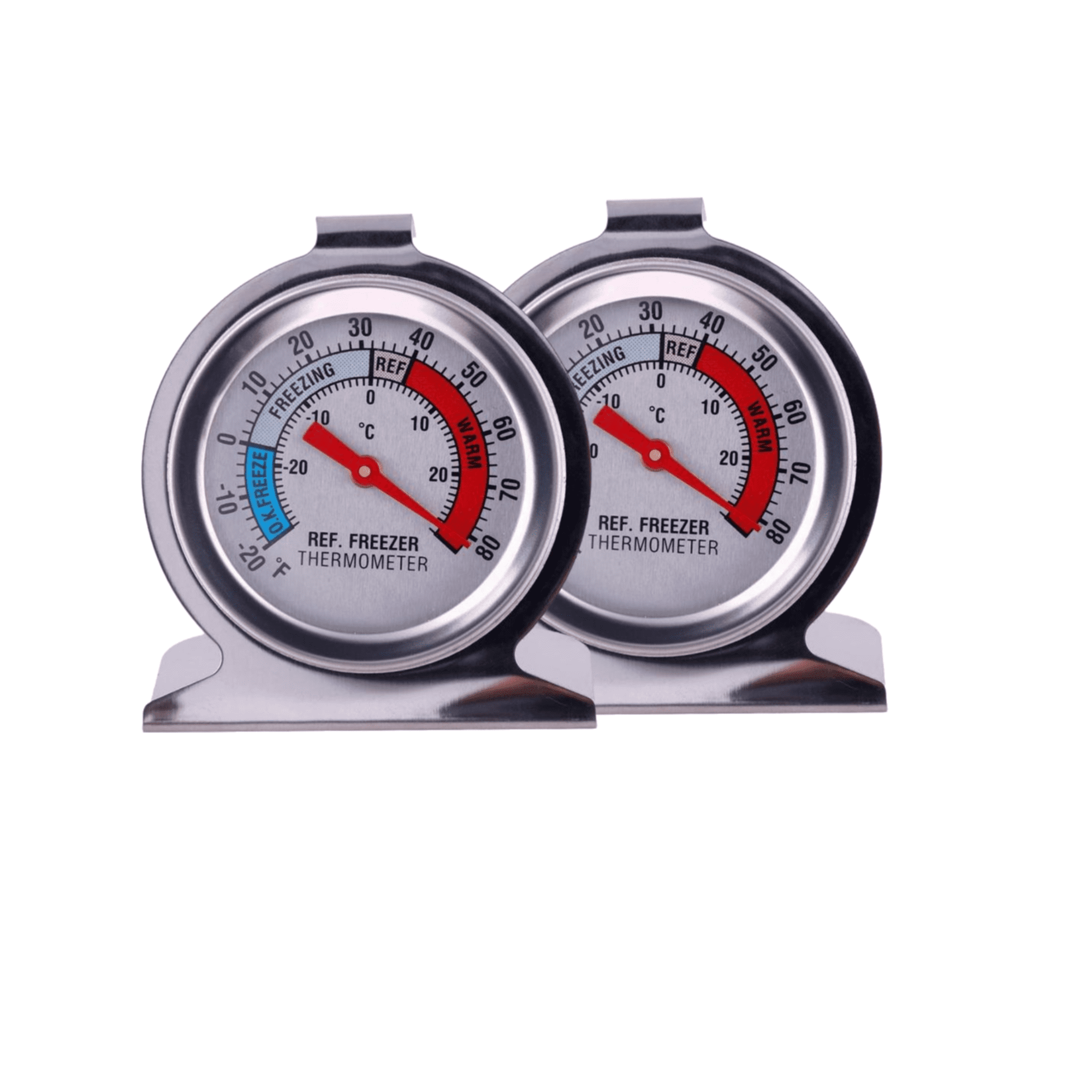 2Packs Refrigerator Thermometer Freezer Fridge Room Thermometer Large ...
