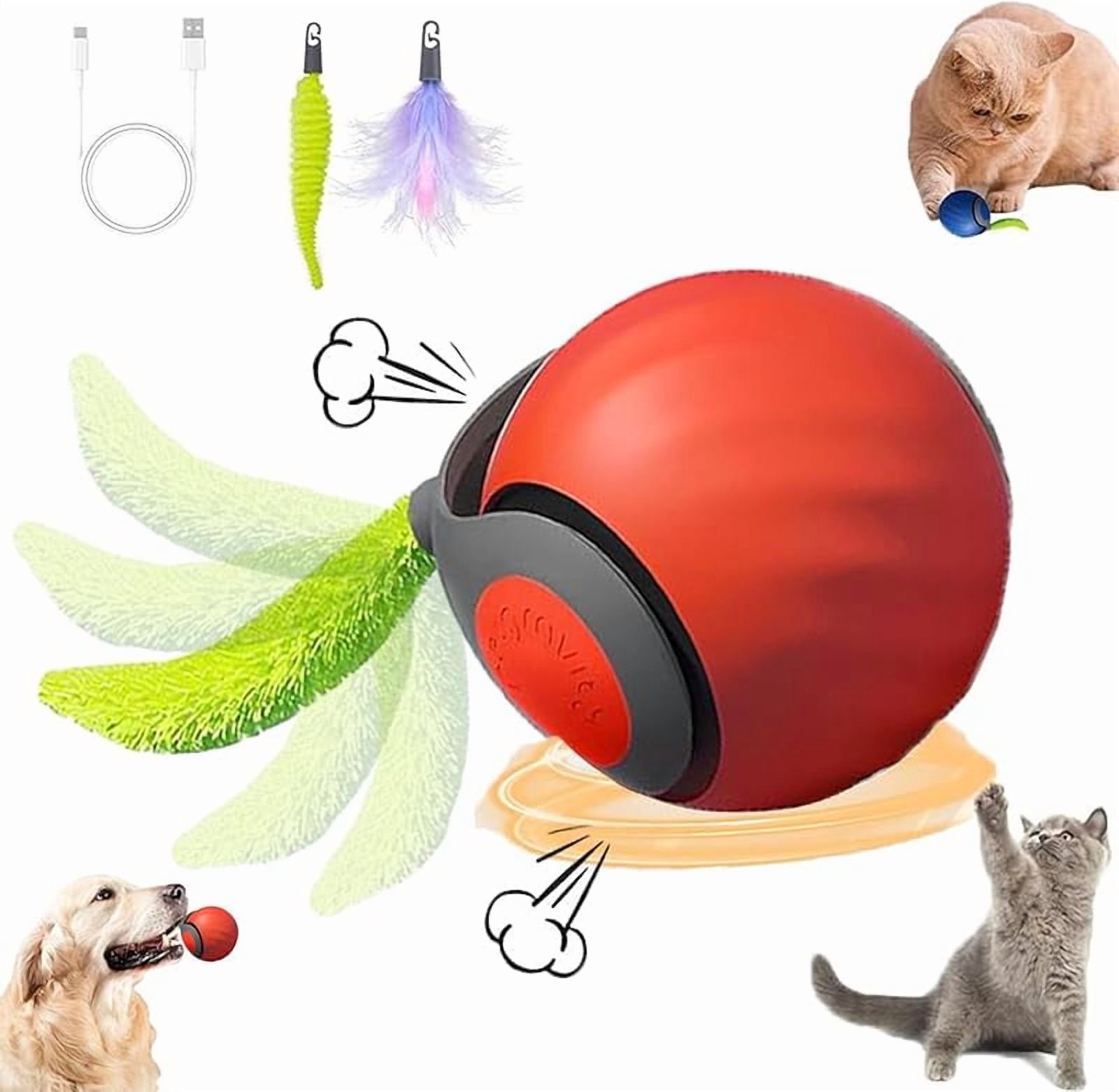2Packs Speedy 2.0 Tail Cat Toys for Bored Indoor Adult Cats,2025 New ...