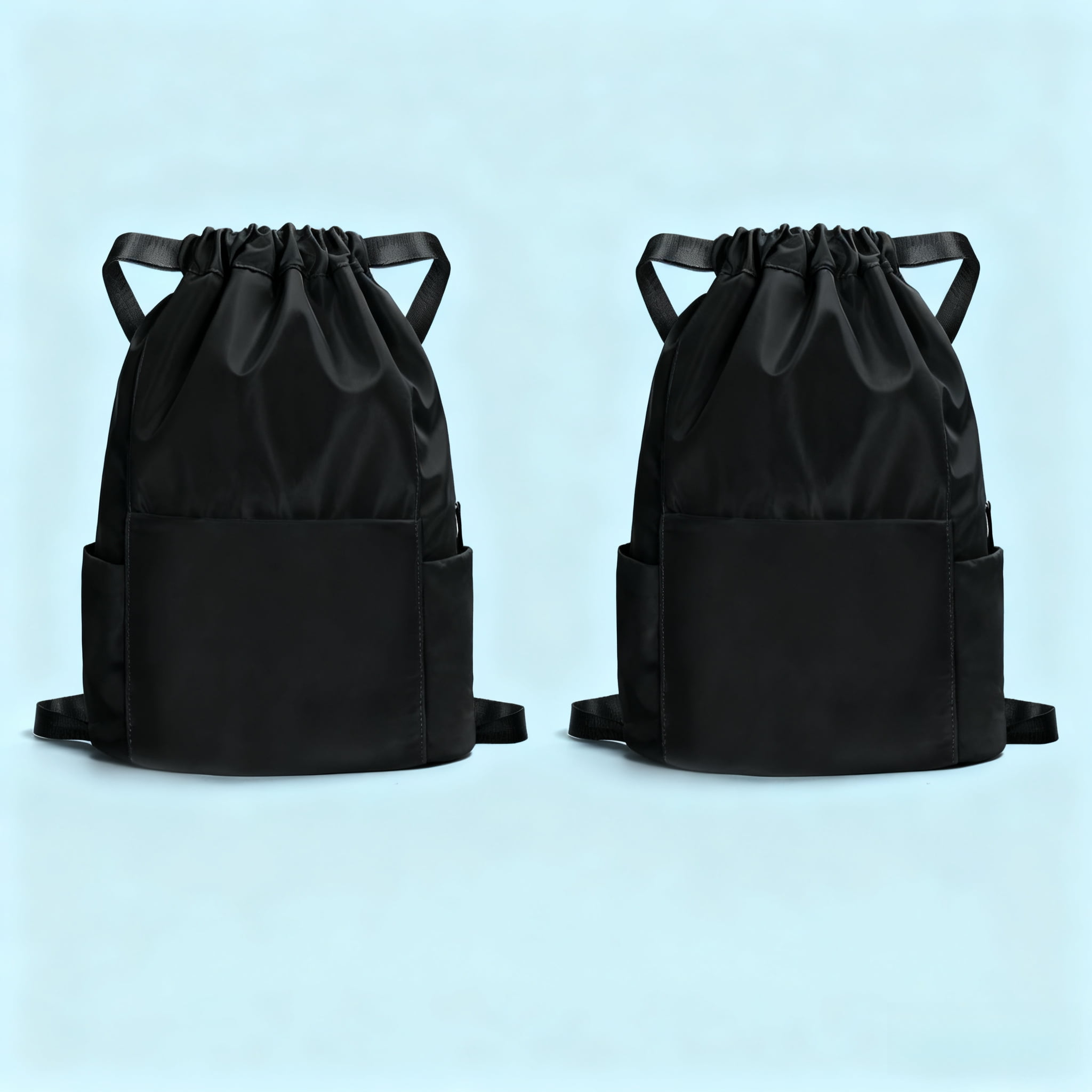 2Packs Waterproof Drawstring Gym Backpack Bag for Men & Women, Sport ...