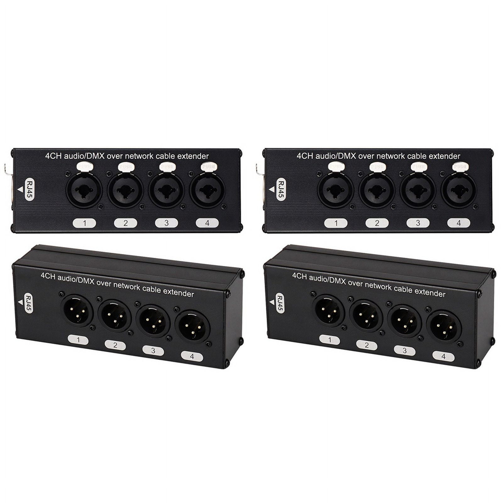 2Pair 4-Channel 3-Pin XLR or 6.3Mm Audio and over Network Cable ...