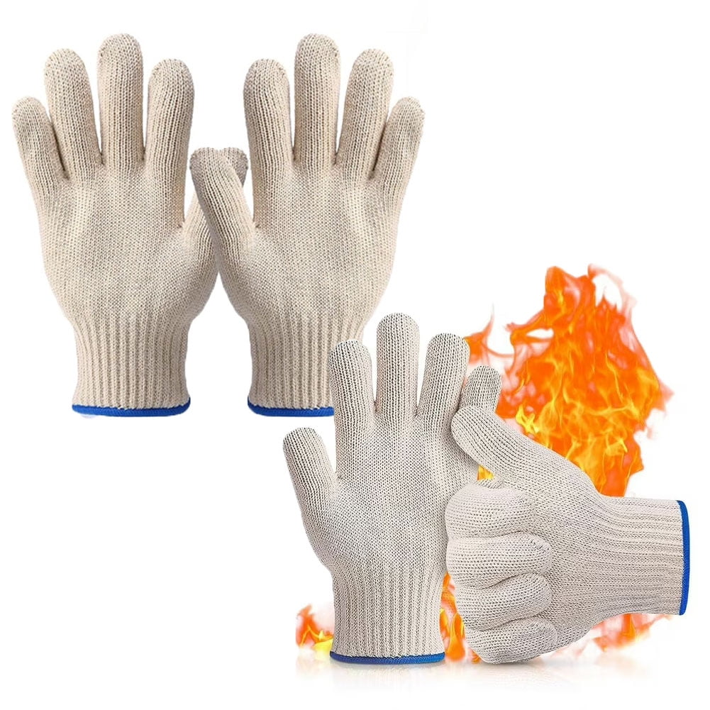 2Pair Heat Resistant Gloves for Cooking Prep - Oven Gloves for Cooking ...