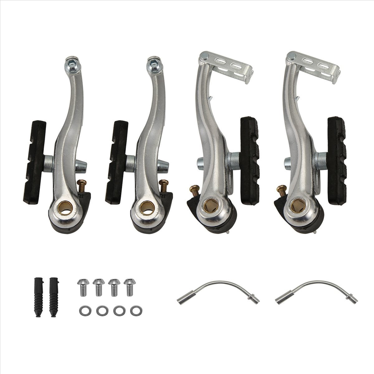 2Pair V Brake Universal Bicycle Mountain Bike Brakes Clamp Set with ...