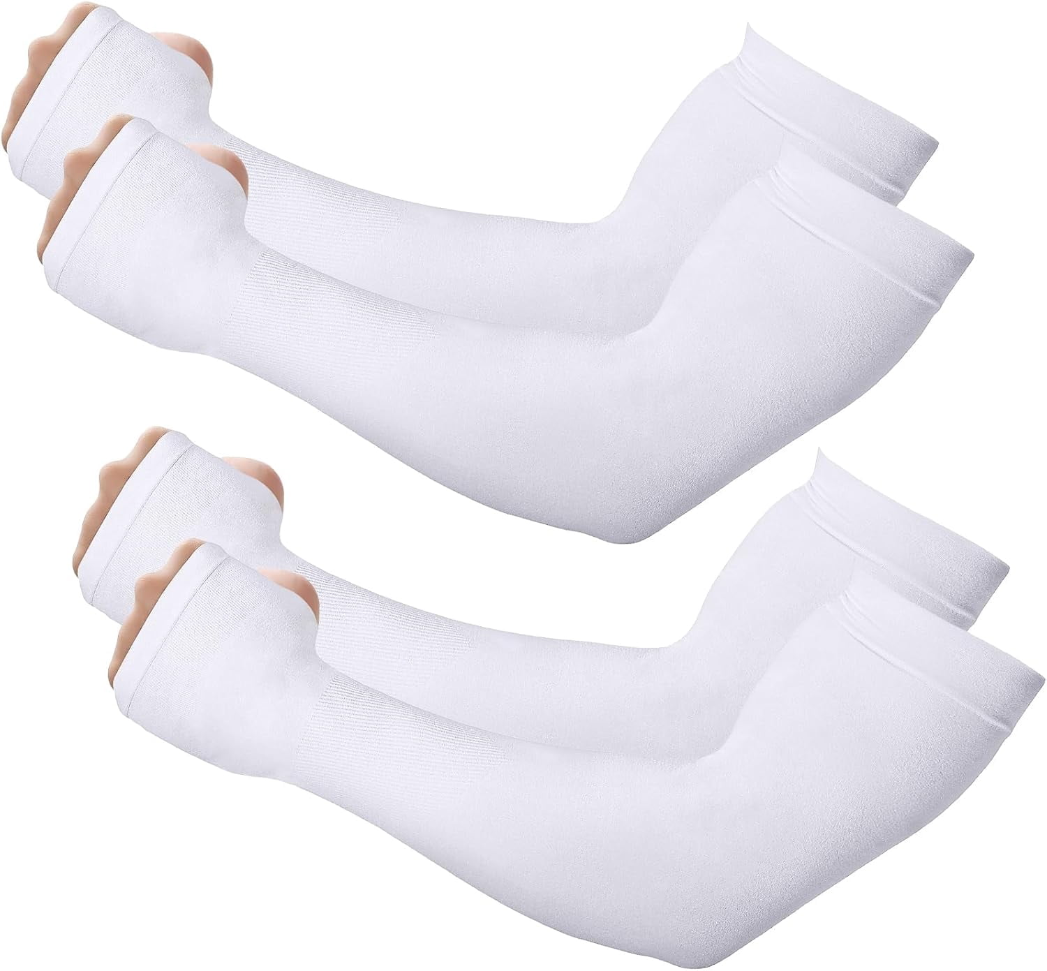 2Pairs/3Pairs/4Pairs/6Pairs Arm Sleeves for Men Women with Thumb Hole ...