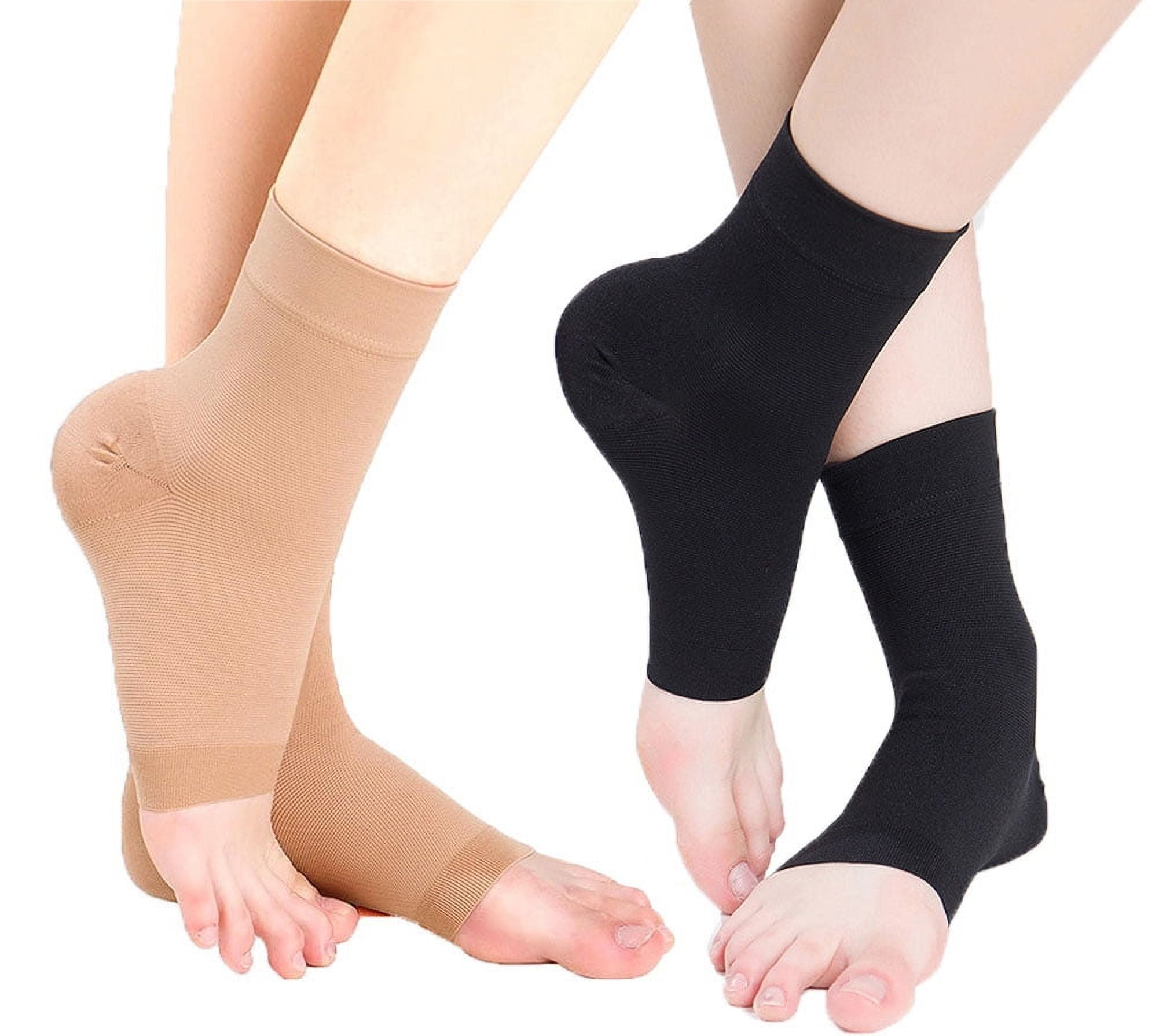 2Pairs Ankle Compression Socks, Effective Foot Compression Sleeve for ...