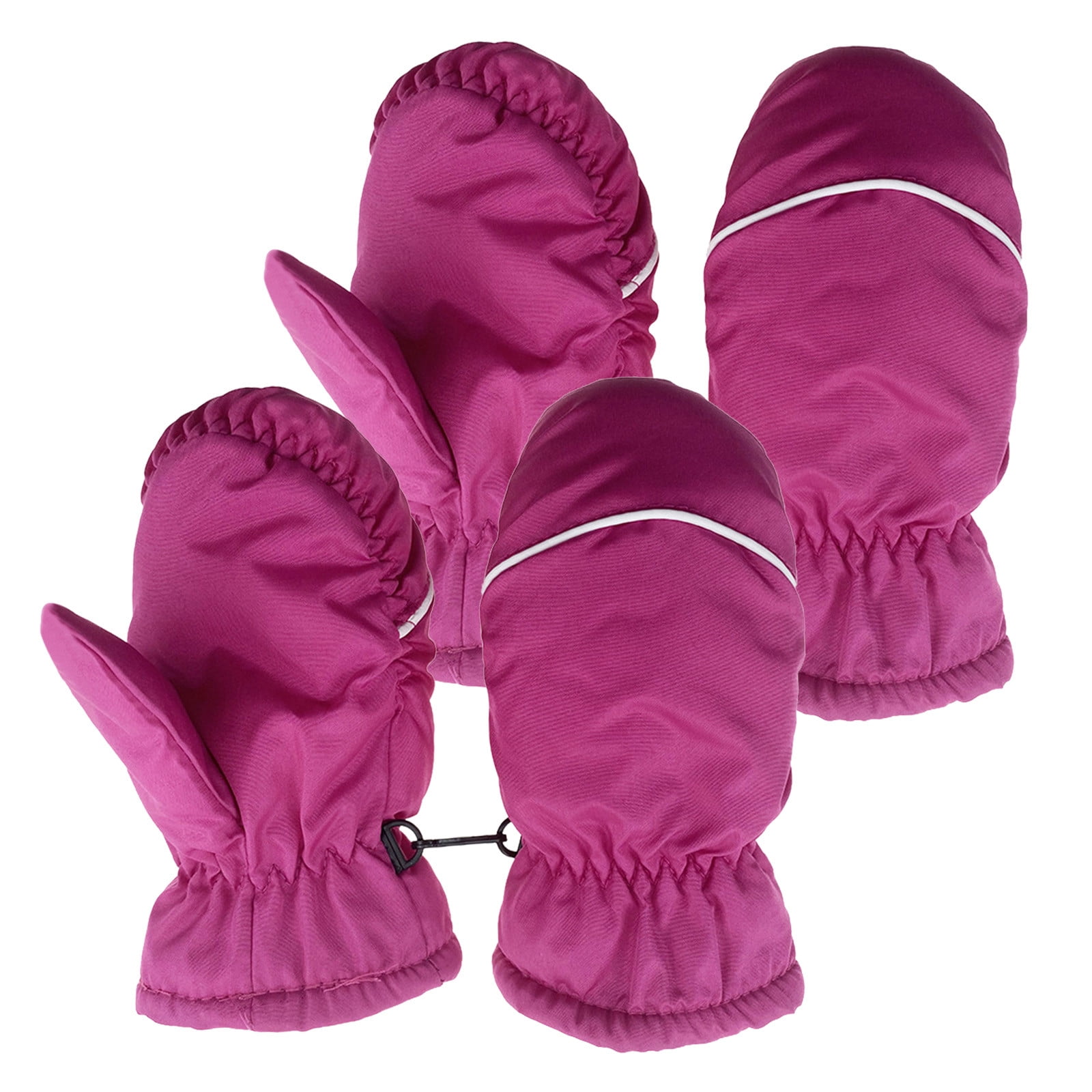 2Pairs Children Baby Boys Girls Winter Warm Water-Proof Outdoors Skiing ...