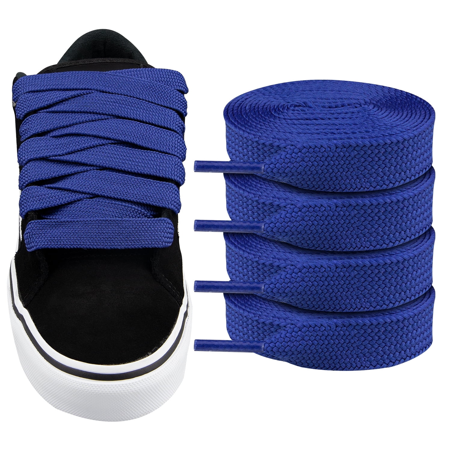 2Pairs Fat Shoelaces for Vans Knu Skool,16MM Chunky Thick Flat Wide ...