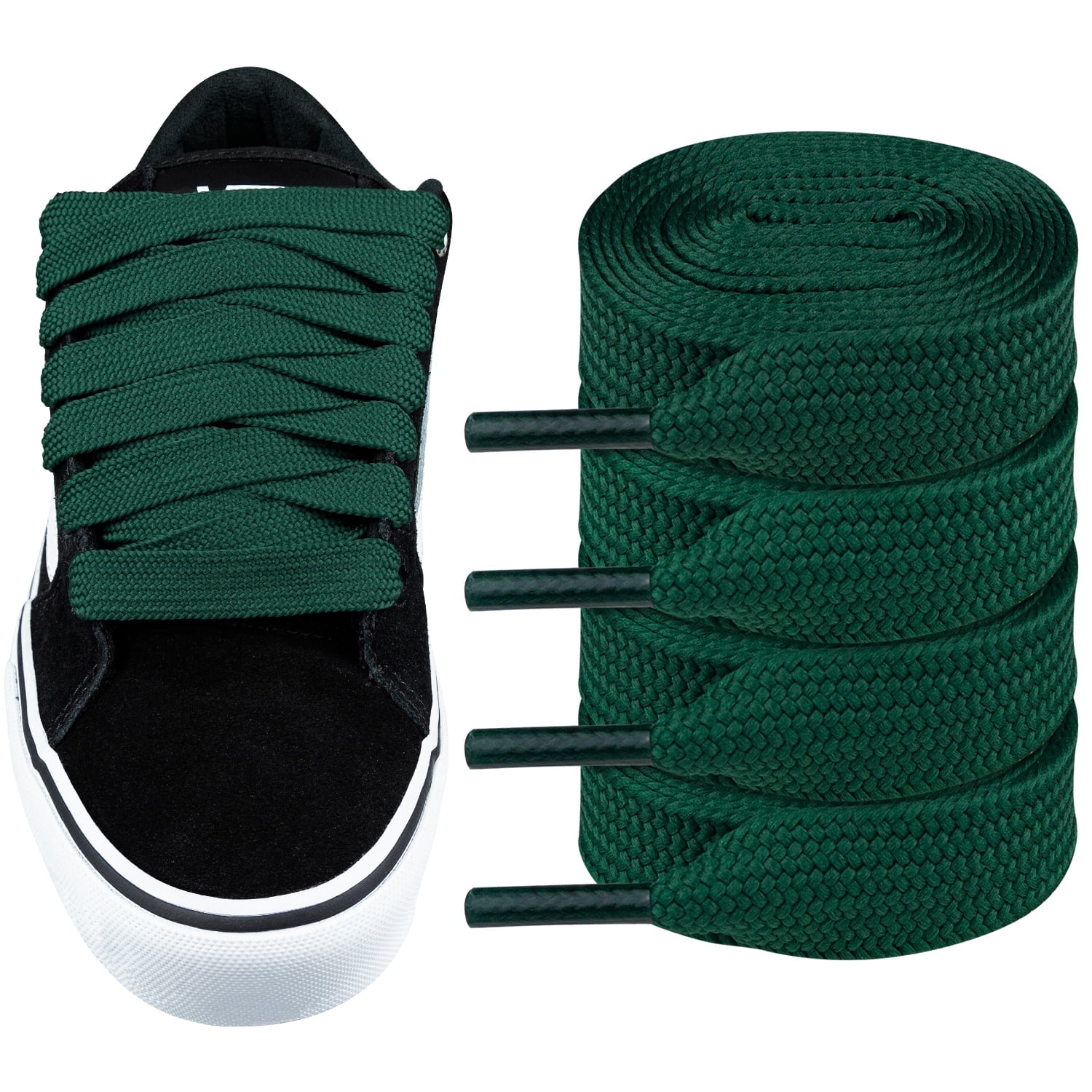 2Pairs Fat Shoelaces for Vans Knu Skool,16MM Chunky Thick Flat Wide ...