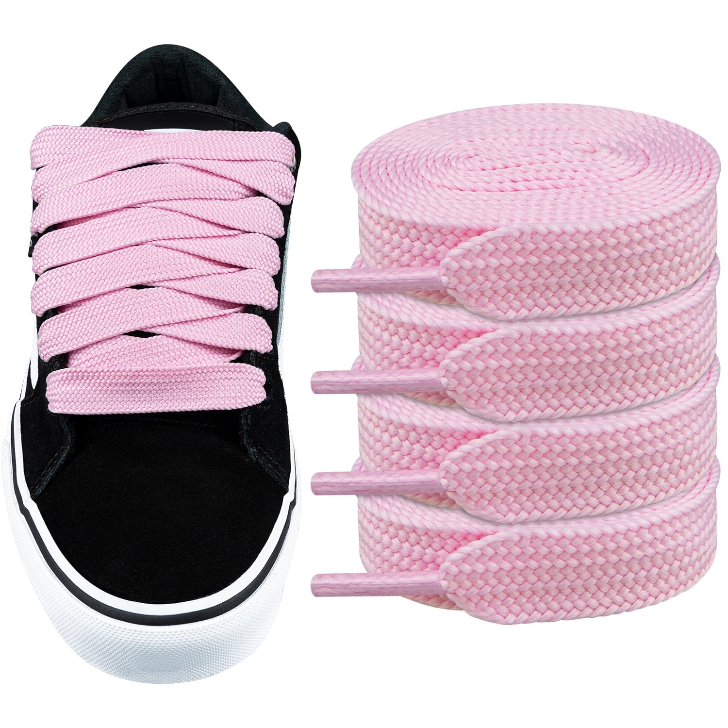 2Pairs Fat Shoelaces for Vans Knu Skool,16MM Chunky Thick Flat Wide ...