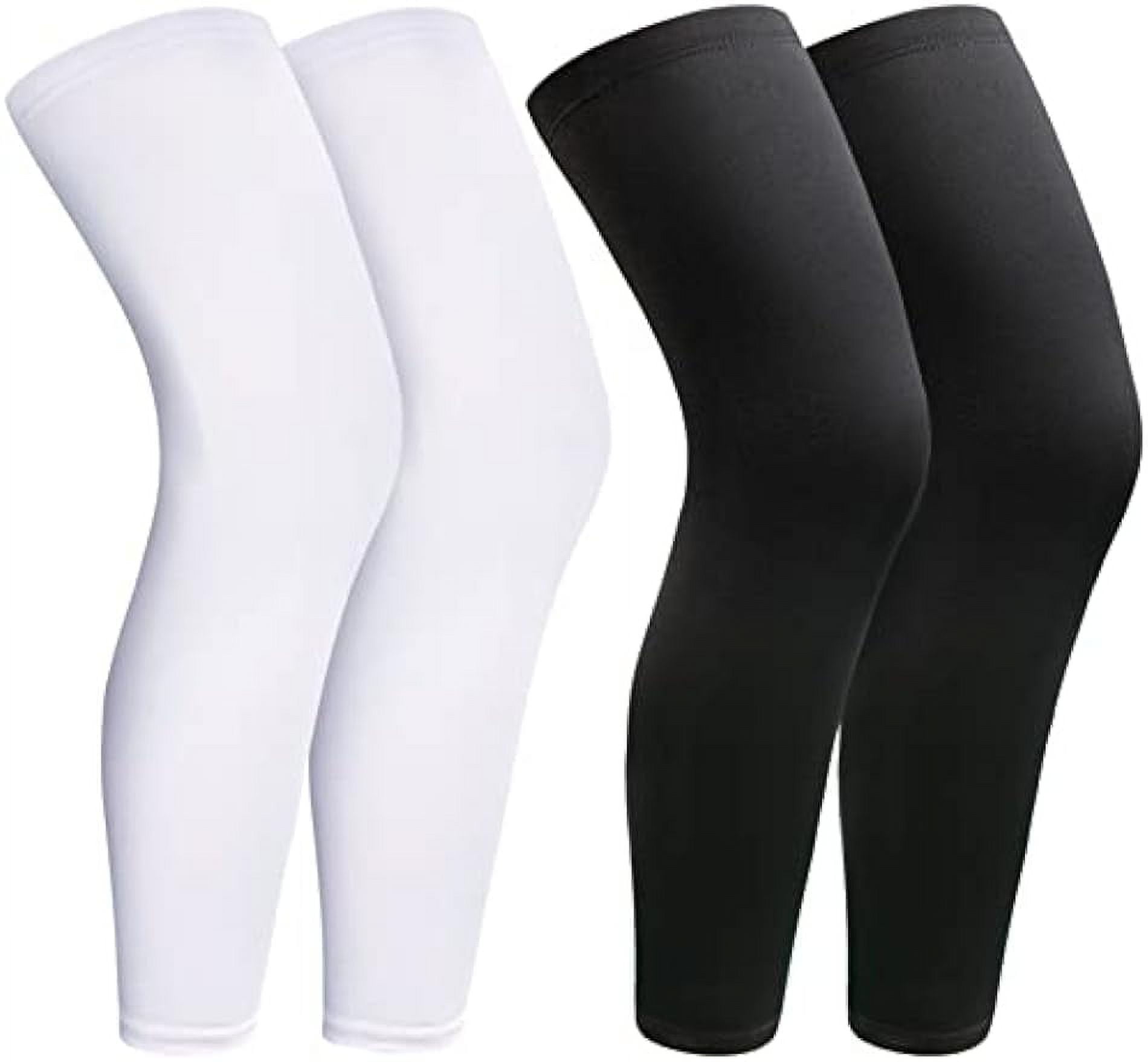 2Pairs Leg Sleeves,Full Leg Compression Sleeve,Compression Long Knee ...