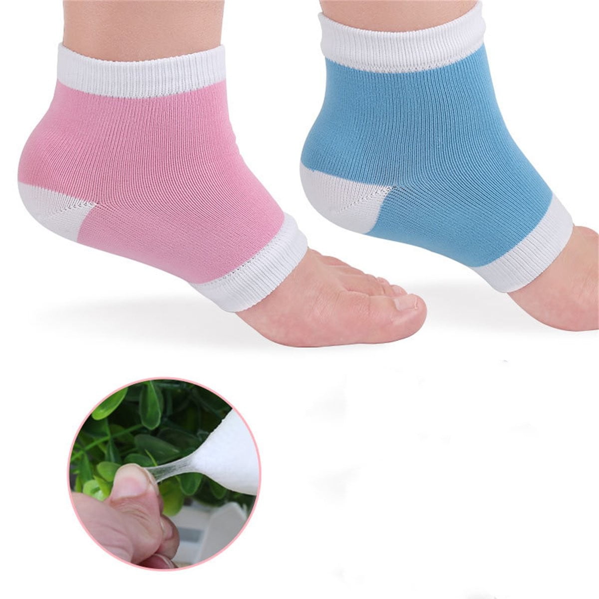 2Pairs Moisturizing Socks Cracked Heel Treatment, Treat Dry Feet ...