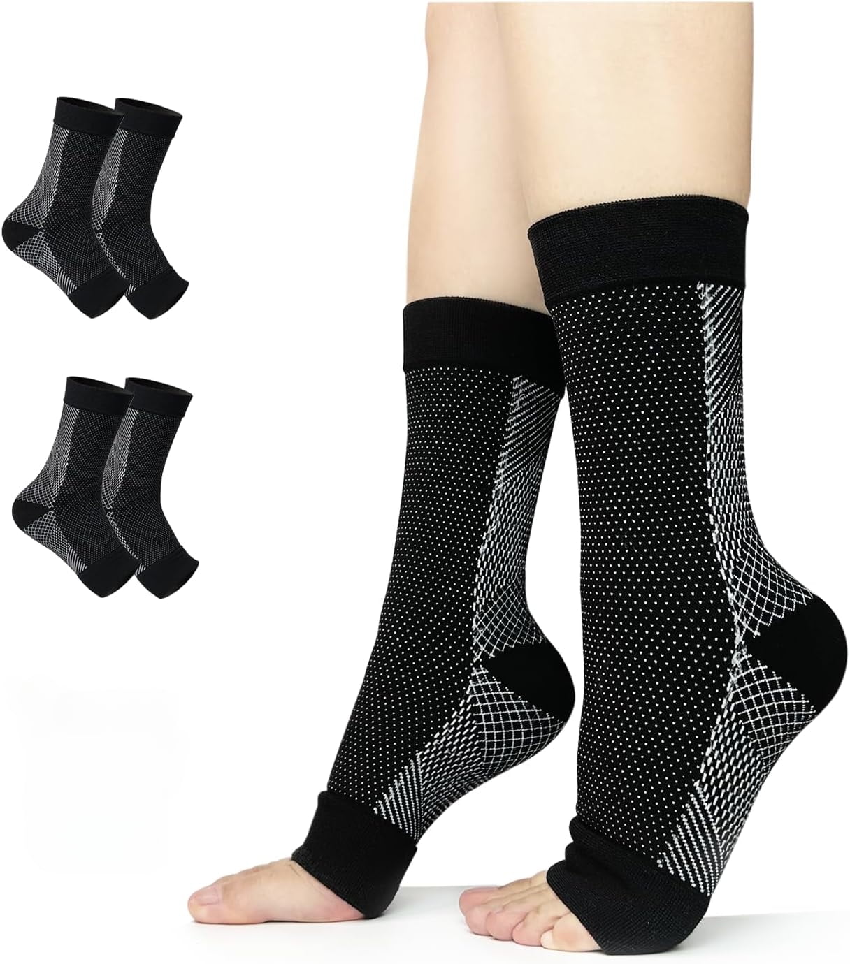 2Pairs Neuropathy Socks, Soothe Relief Socks for Neuropathy Pain Women ...