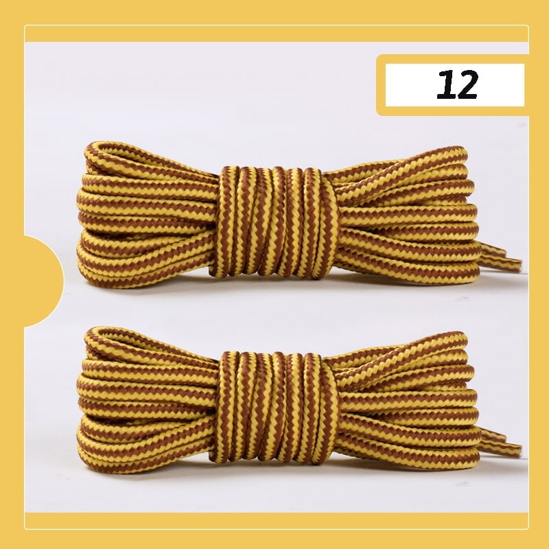 2Pairs Round Boot Laces Heavy Duty and Durable Shoelaces for Boots ...