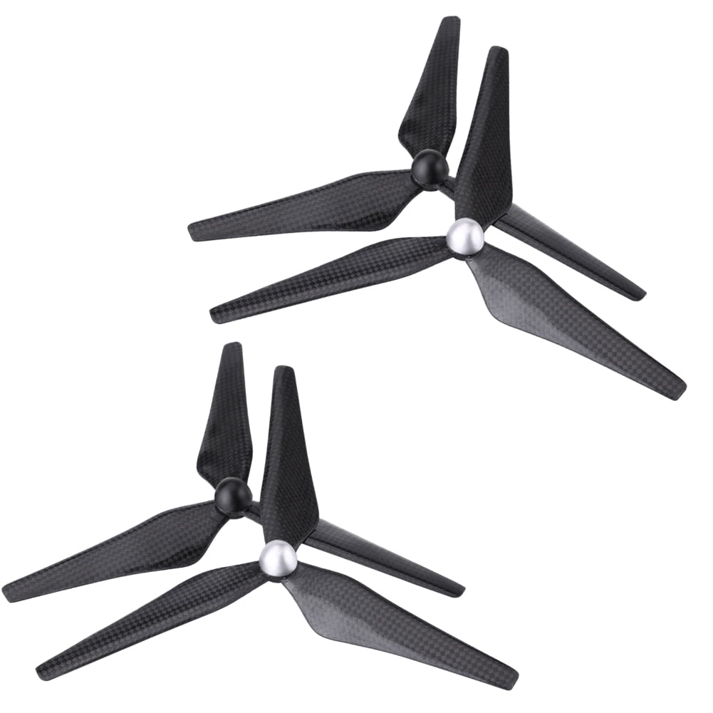 2 Pairs 9450 Carbon Fiber Three-Blade Propellers CW/CCW Set for Drones ...