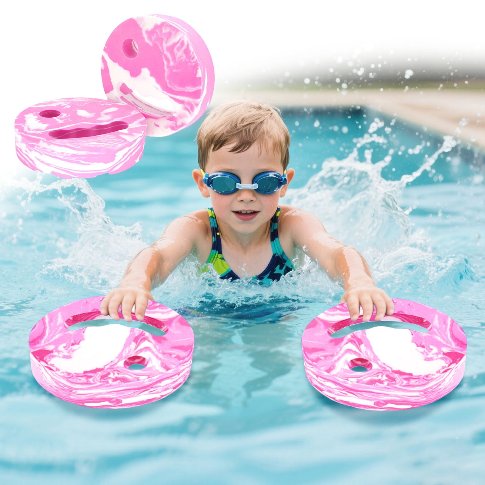 2Pairs Swim Kickboard for Adults & Kids - EVA Foam Floating Board for ...