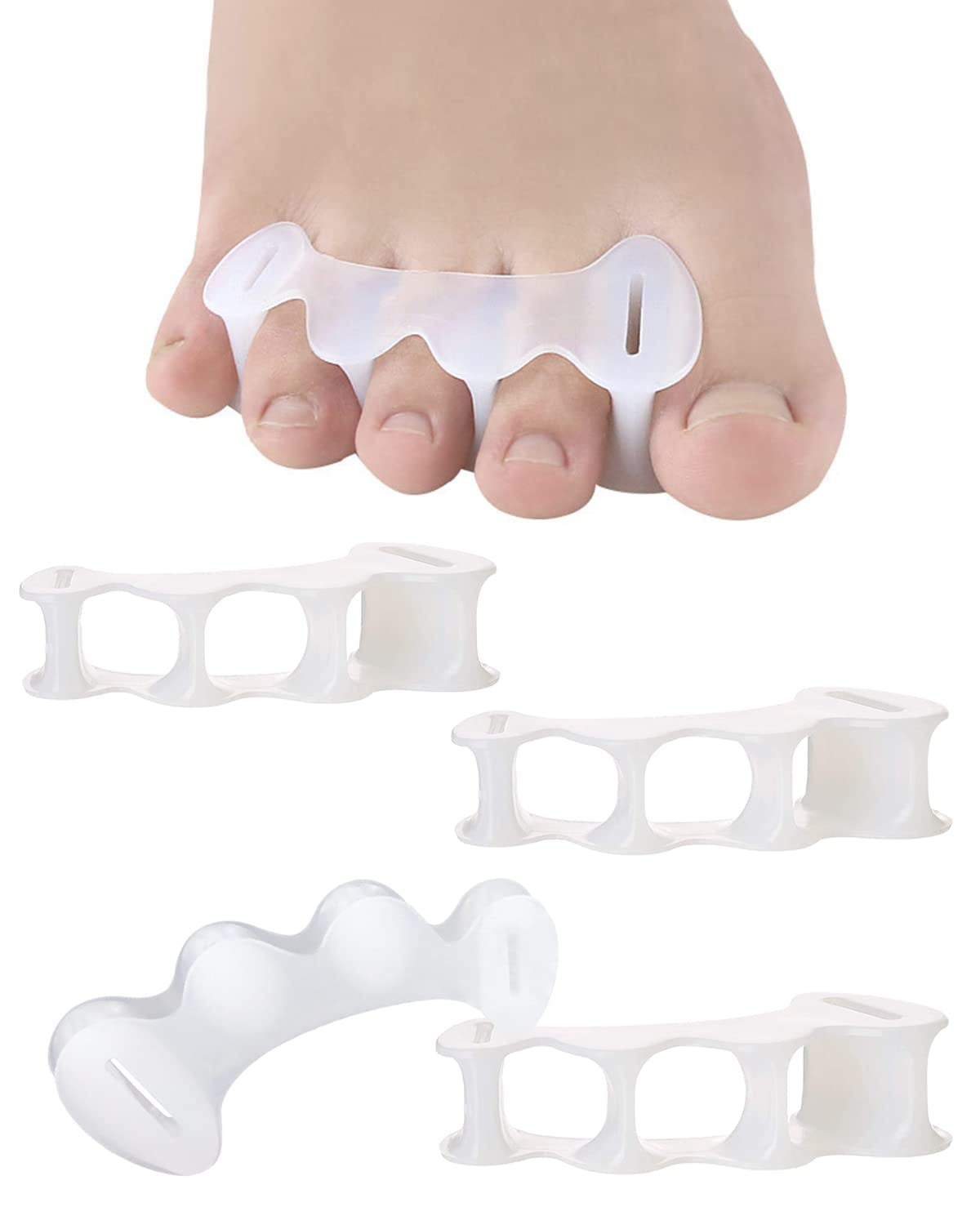 2Pairs Toe Separators Toe ESF27 Spacers for Women to Correct Bunion ...