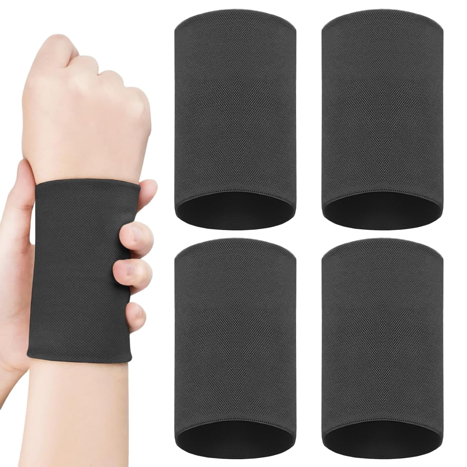 2Pairs Wrist Compression Sleeve, Wrist Sleeve Support Wrist Bands for ...