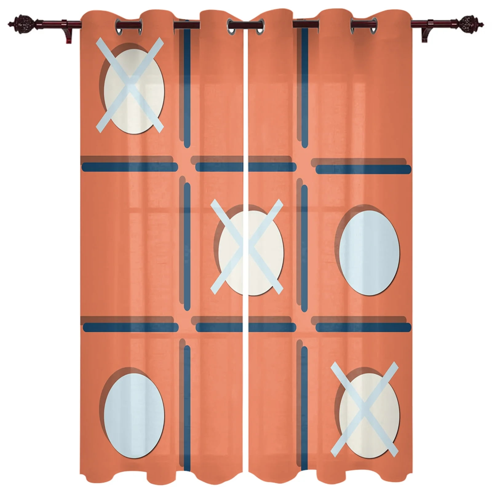 2Panel Gamepad Printed Curtains for Gaming Room Bedroom Living Room ...