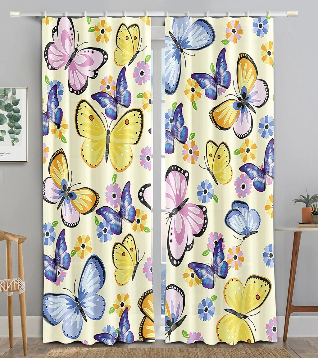 2Panel Red Lip Print Curtains Lipstick Kiss Curtains for Bedroom Living ...