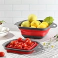 2Park Square Collapsible Colander with Handles – Red Square Silicone ...