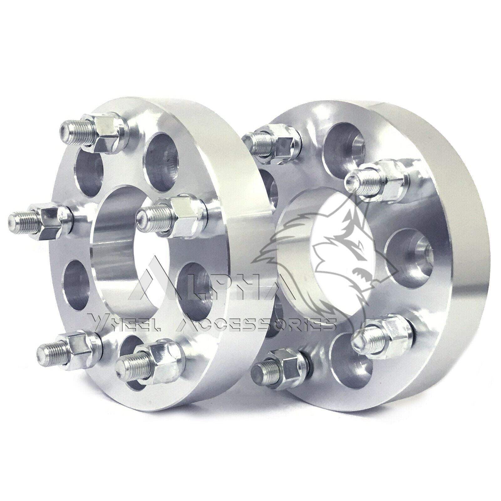 2Pc 1.5" Wheel Spacers Adapters 5x4.5 Fits Ford Mustang Crown Vic ...