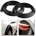2Pc 1.5m Universal Fender Flares Black Car Wheel Fender Extension ...