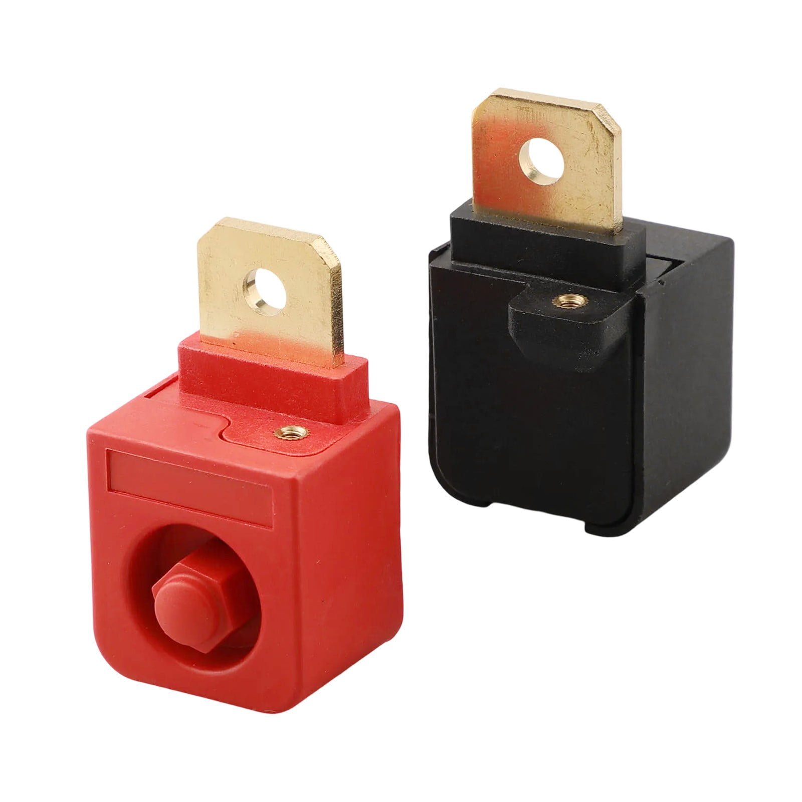 2Pc 120A High Current Terminal Block Brass Lug M6 Iron Stud Battery ...