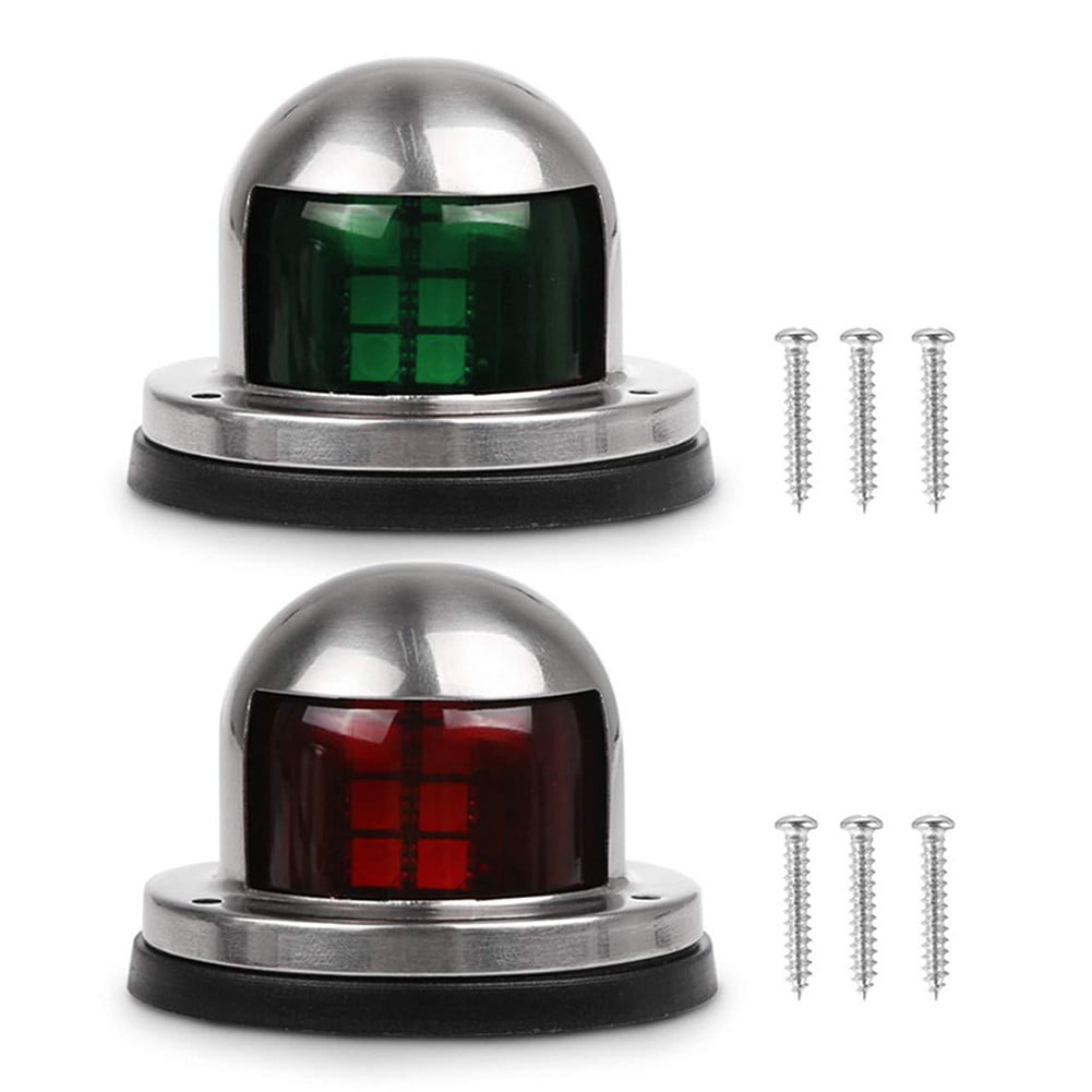2Pc 12V Led Red Green Navigation Lights for Yacht Lights Boat ...