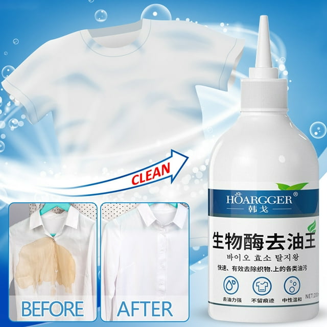 2Pc 200ml Clothes Oil Stain Cleaner – Effective Grease & Dirt Remover ...