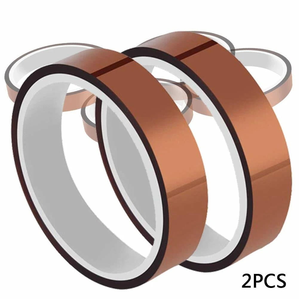 2Pc 3/4" x 36yd Kapton Polyimide Heat Masking Tape Film with Silicone ...